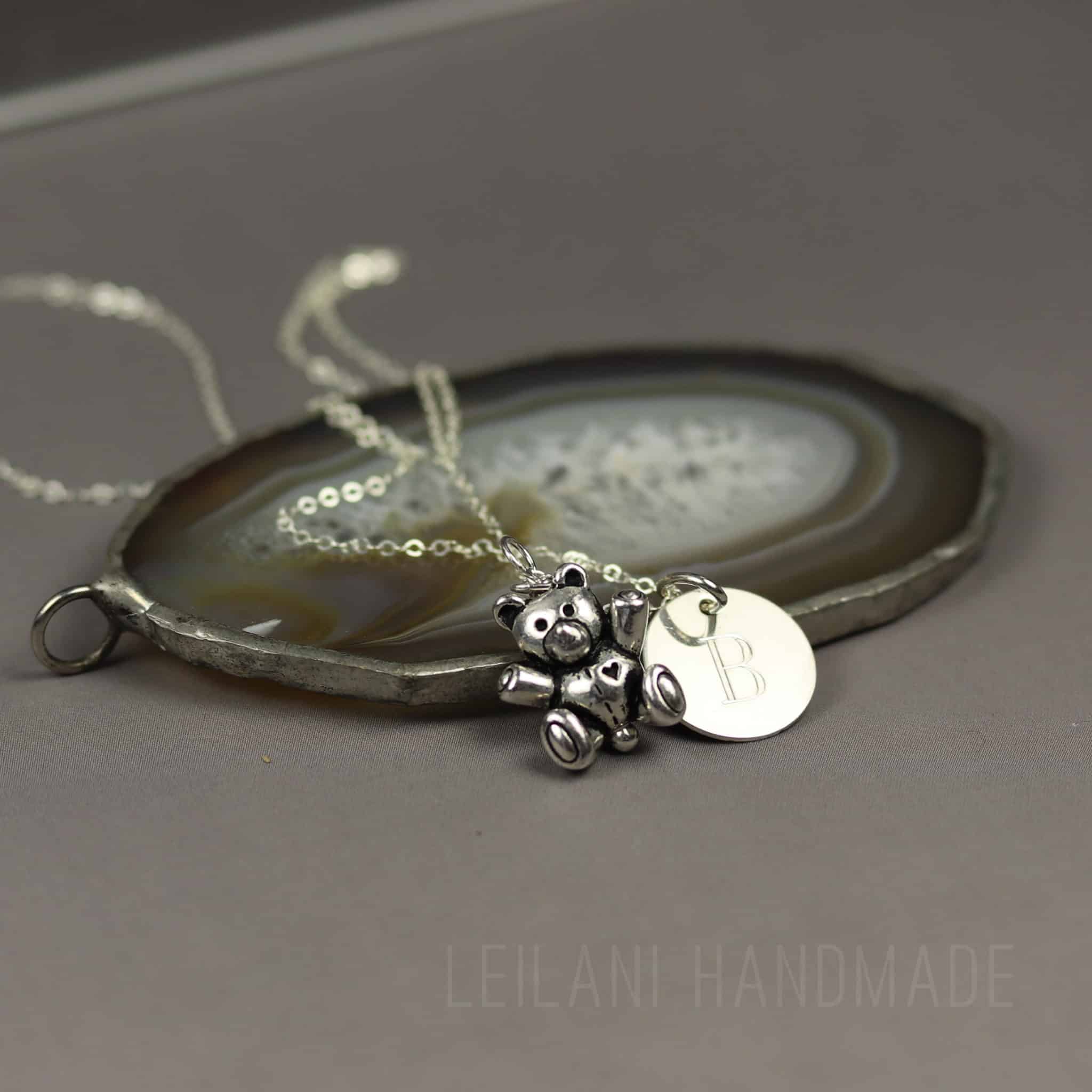 Charming Teddy Bear Necklace - leilani handmade